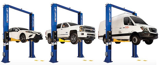 Auto Lift, 2-Post, 16,000 lb Capacity, Clear Floor, All TRIO Arms ...